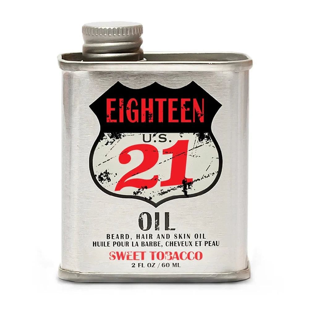 18.21 Man Made Oil - Beard, Hair & Skin Sweet Tobacco 2 oz – Empire ...
